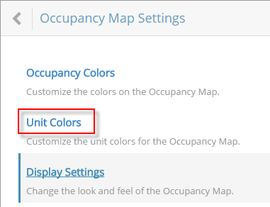 Occupancy Map Unit Color
